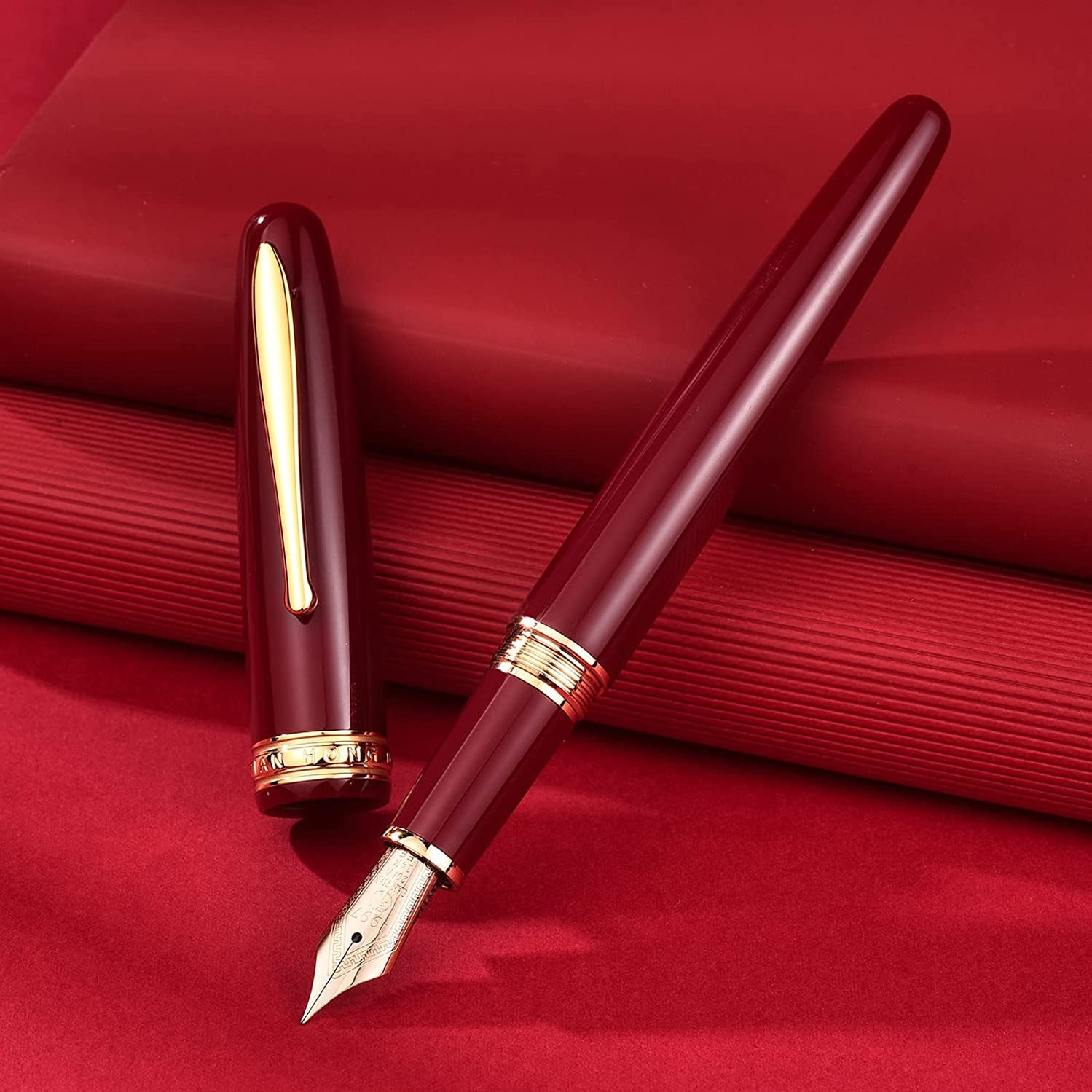 HONGDIAN, Fountain Pen - 1841 RED. — SWASTIK penn