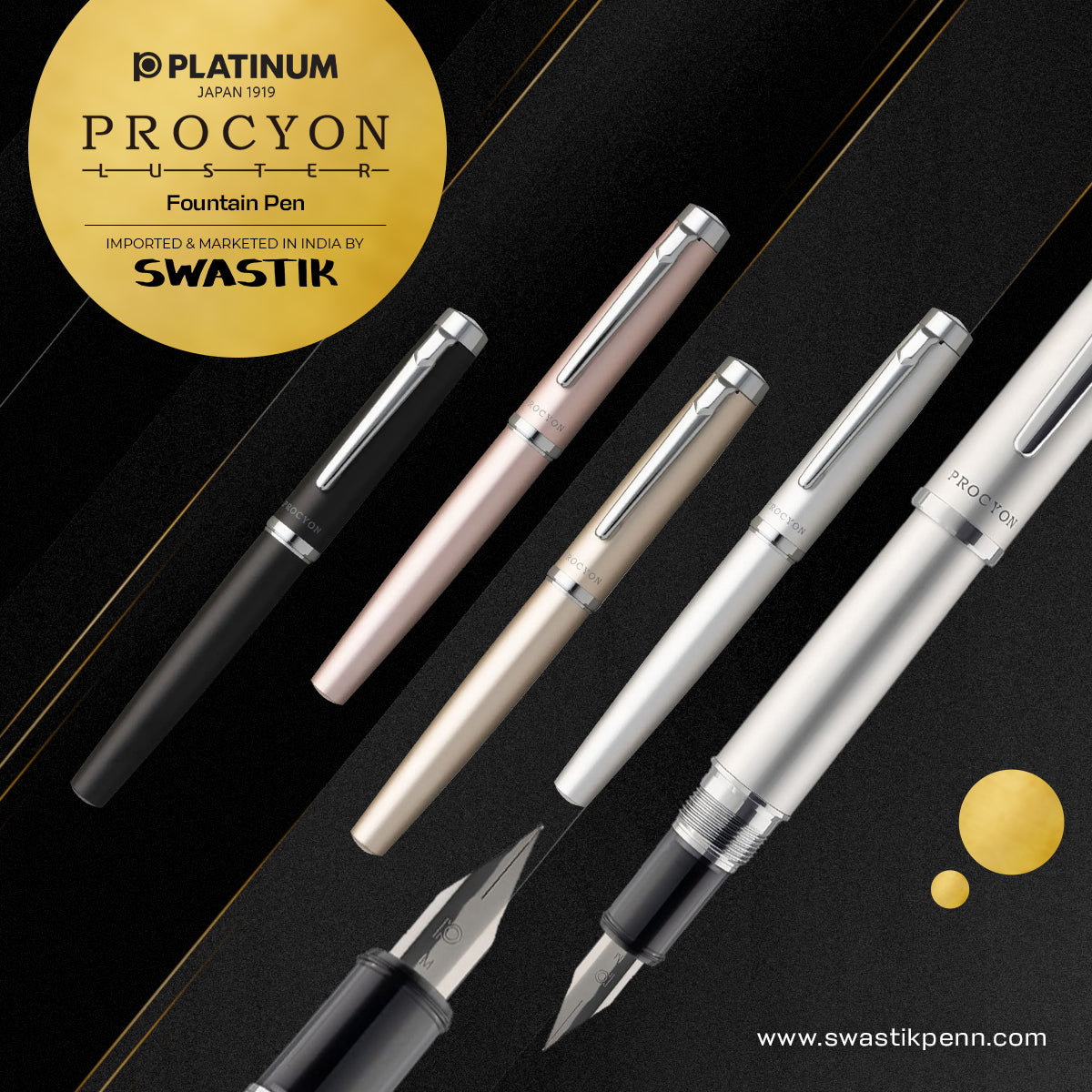 Buy Platinum Procyon Online - Swastik Penn — SWASTIK penn