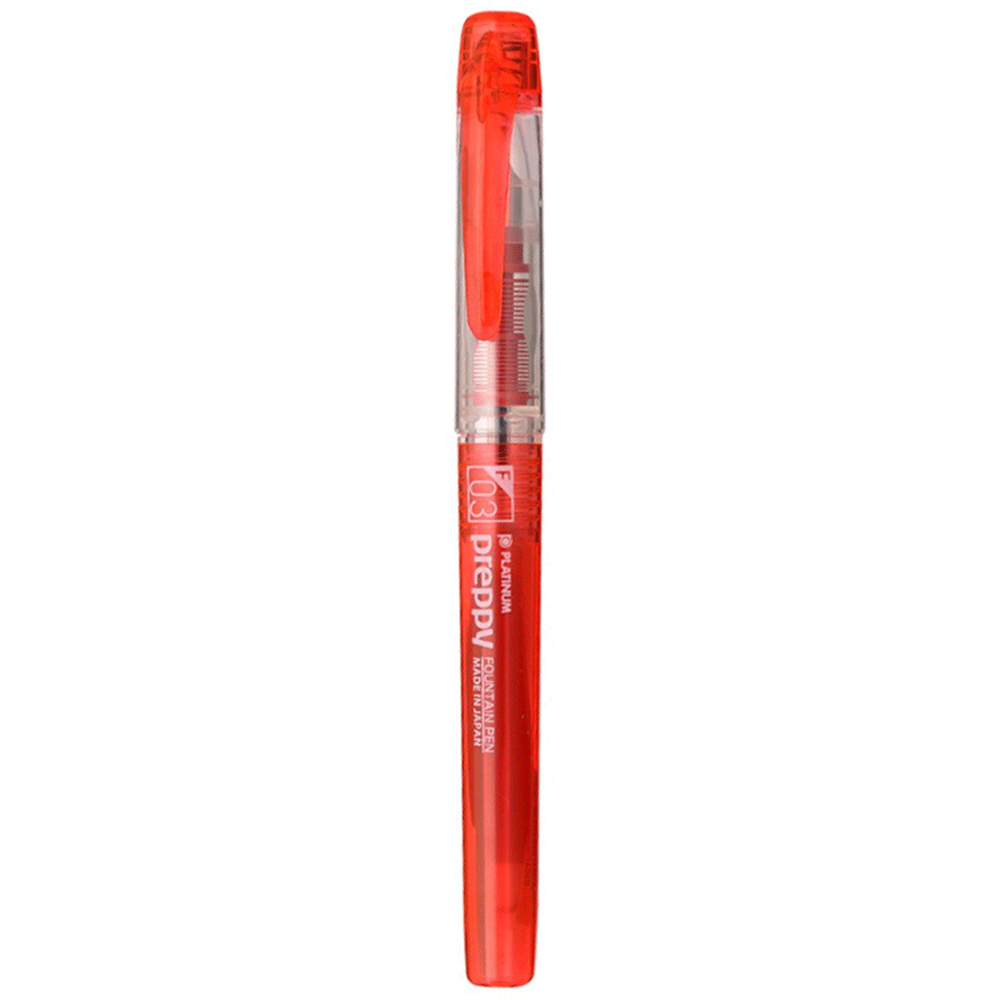 PLATINUM, Fountain Pen - PREPPY RED. — SWASTIK penn