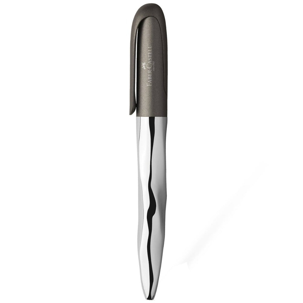 FABER CASTELL, Ballpoint Pen - N'ICE TWIST METALLIC GRAY. — SWASTIK penn
