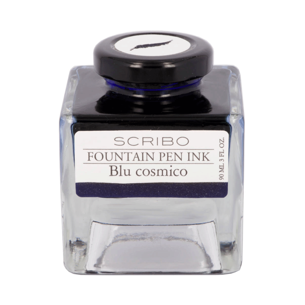 SCRIBO, Ink Bottle - BLU COSMICO (90ML). — SWASTIK penn