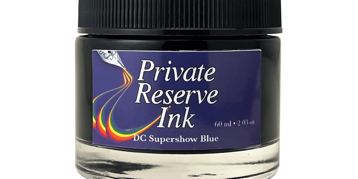 PRIVATE RESERVE, Ink Bottle - PREMIUM Inks DC SUPERSHOW BLUE (60mL ...