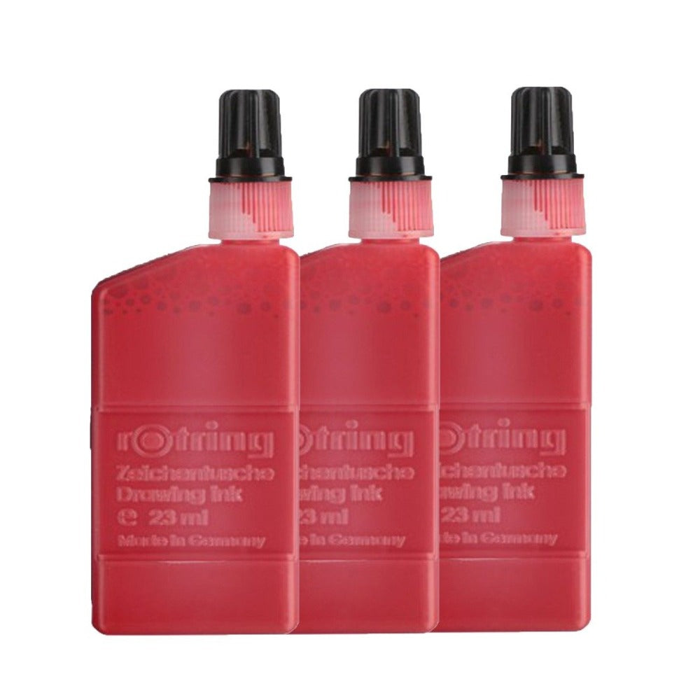 ROTRING, Ink Bottle - ISOGRAPH INK RED. — SWASTIK penn